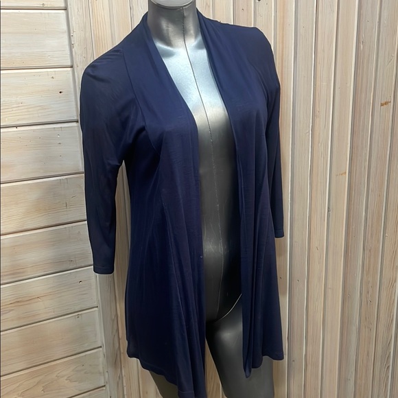 AB Studio | Sweaters | Ab Studio Blue Cardigan Sweater Open Front ...